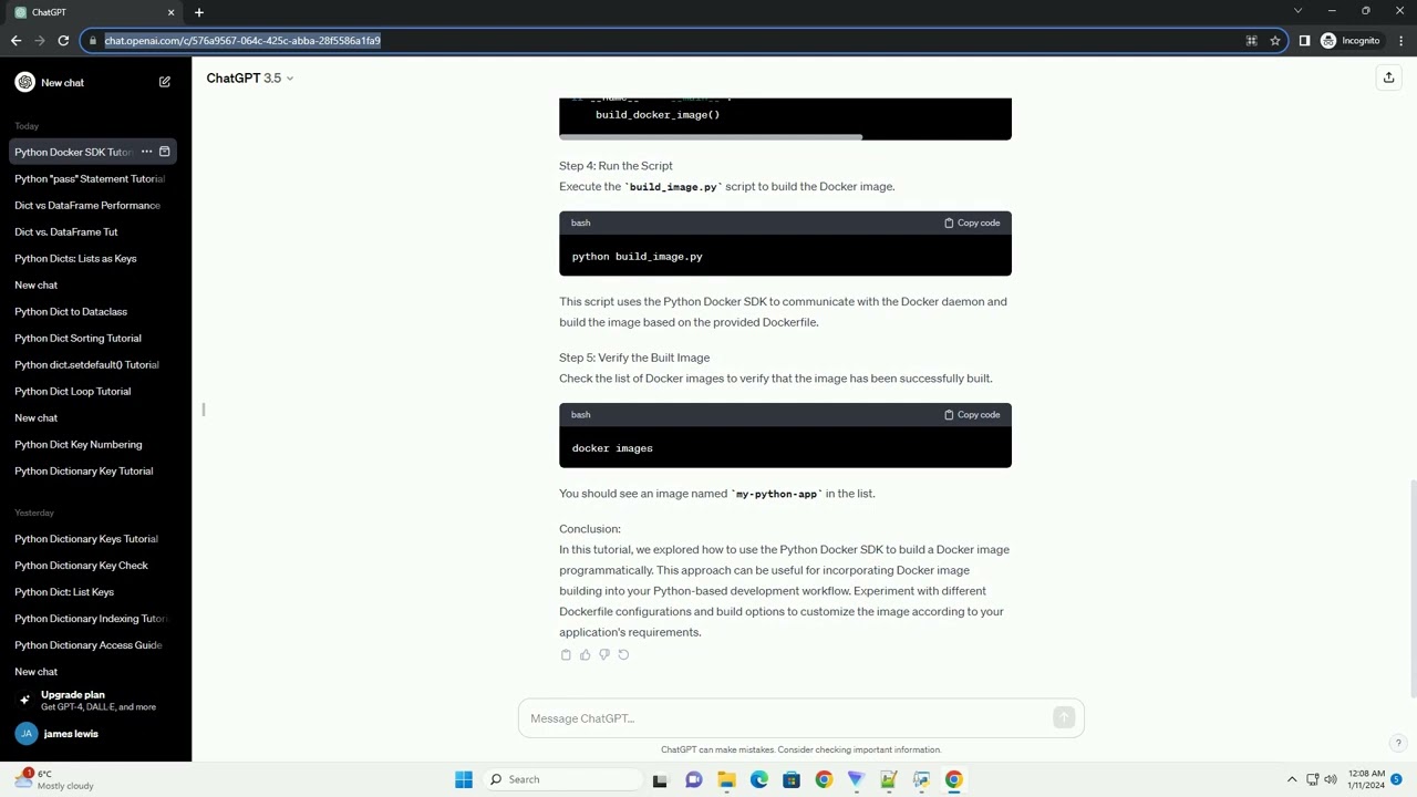 python docker sdk build image example