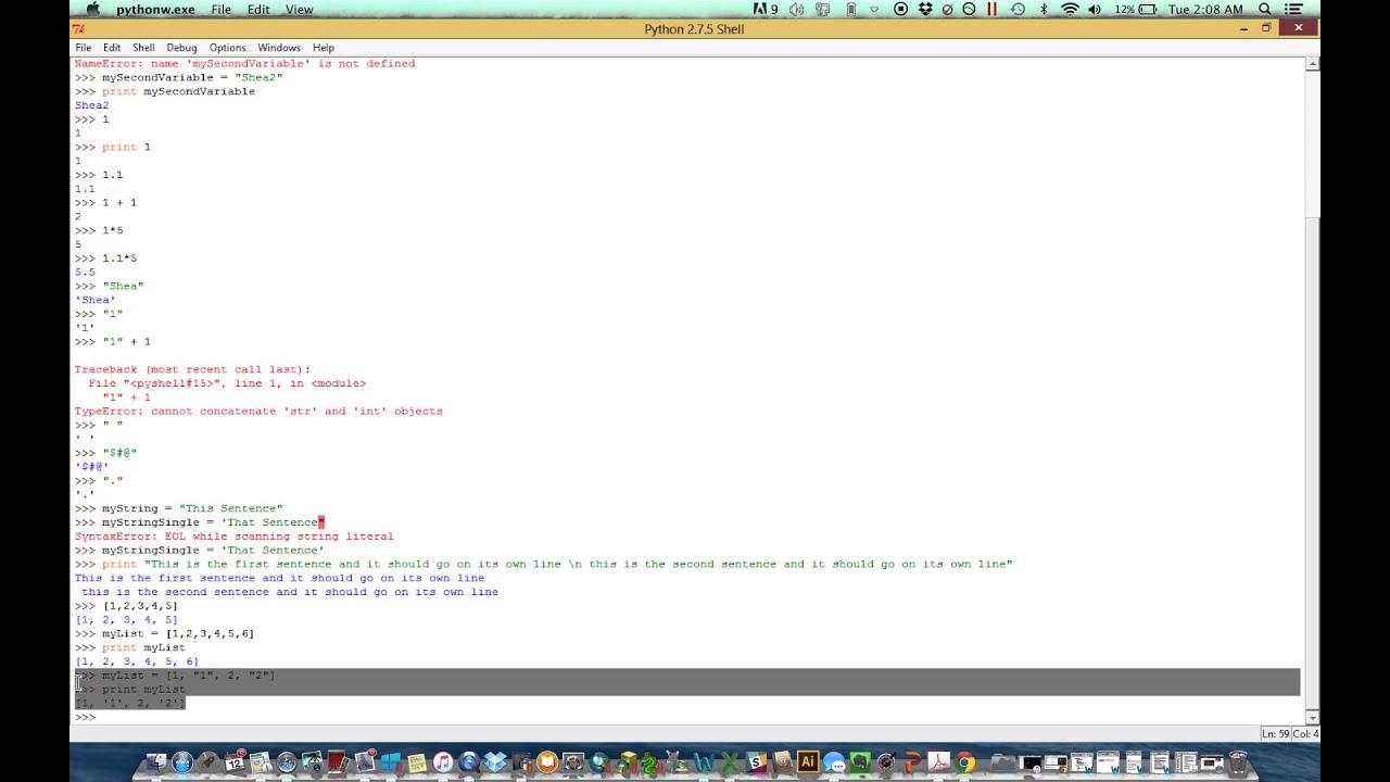 Python Introduction - Basic Data Types