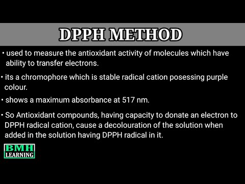 DPPH Method | Antioxidant Assay By DPPH Method | DPPH Radical Scavenging Method |