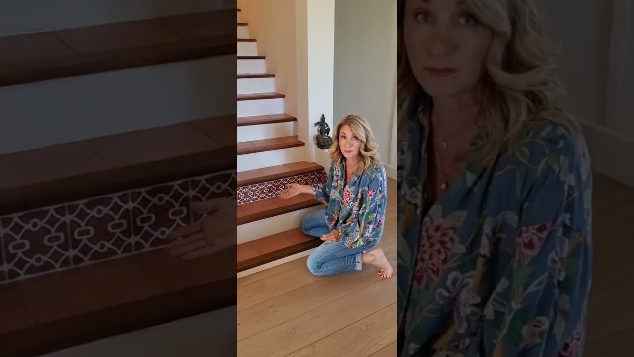 Gabrielle shows just how easy it is to use Peel & Stick stair risers | QUADROSTYLE