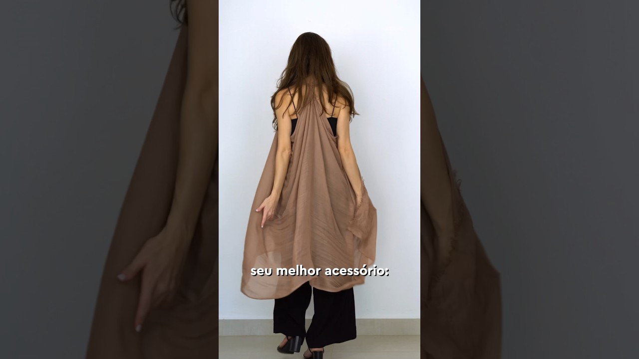 Como usar XALE ou echarpe de forma elegante: Dica de #Moda, #Estilo 🖤 #gabirossioficial #dicademoda
