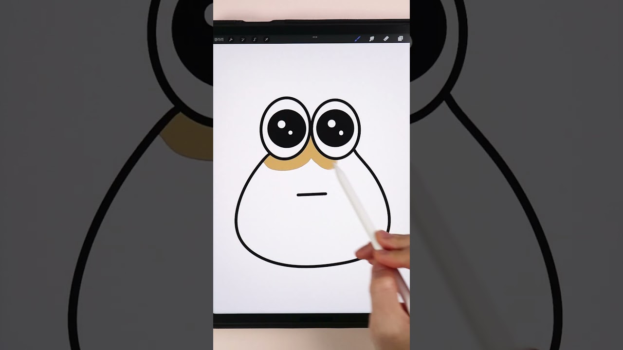How To Draw Pou #shorts