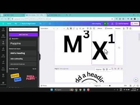 How to Create a Superscript in Canva