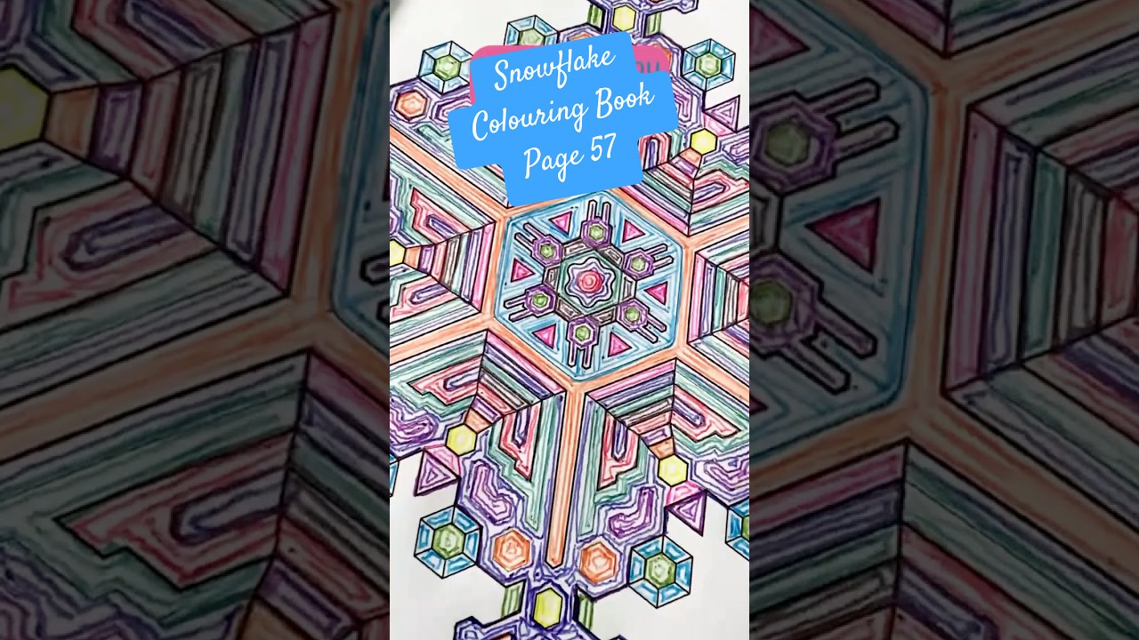 Snowflake Colouring Book (pg 57)