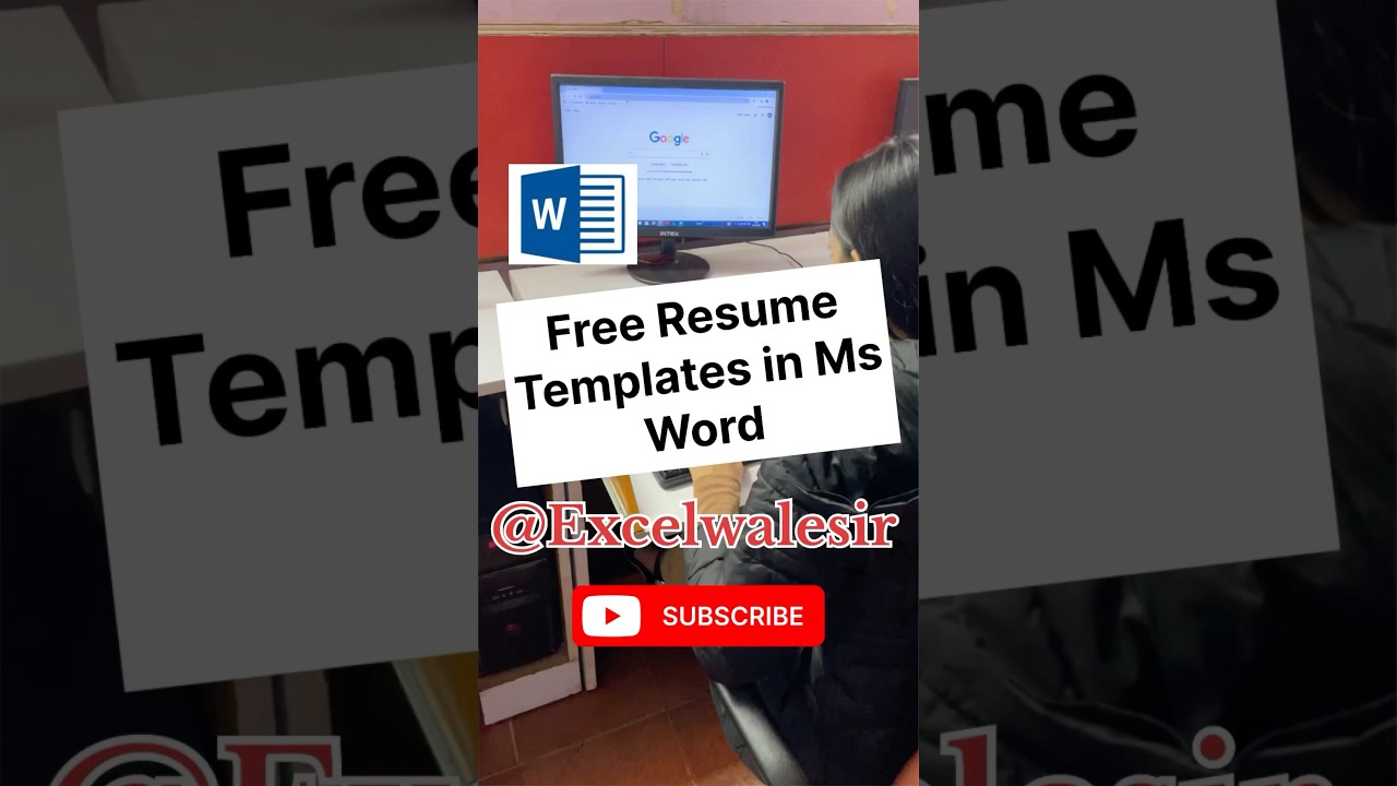Free Resume CV Templates in Word File #excelwalesir #computertricks #template #cv #tips #ytshorts