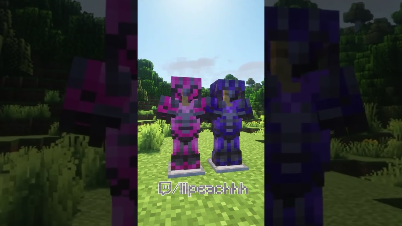 pink armour trim in minecraft is a must 👀 #minecraft #minecraftip #mcyt #minecraftserver #gaming