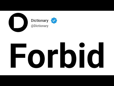 Forbid Meaning In English