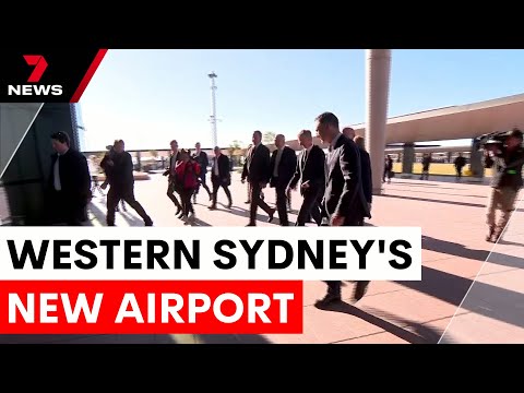 Western Sydney's new international airport terminal nears completion | 7NEWS
