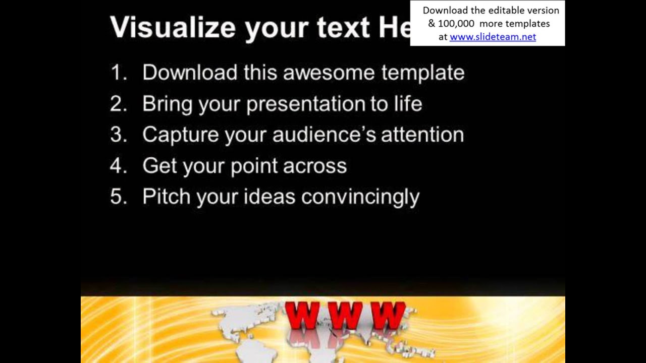 global presence of world wide web powerpoint templates ppt backgrounds for slides 0313