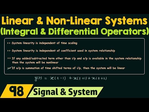 Linear and Non-Linear Systems (Integral and Differential Operators ...