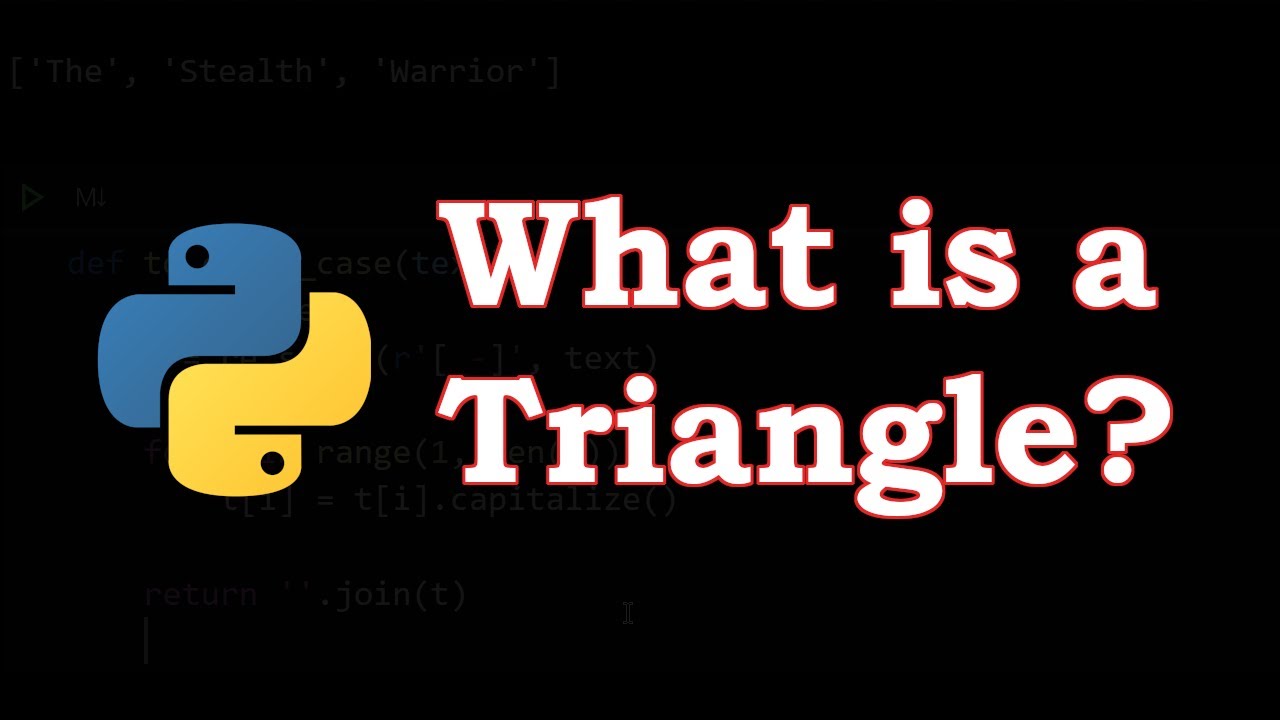 Is This a Triangle? Python 3.8 | Codewars