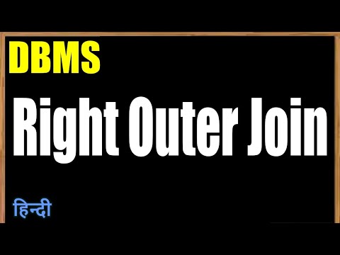 DBMS#17 | Right outer join in DBMS in Hindi video - EasyExamNotes.com