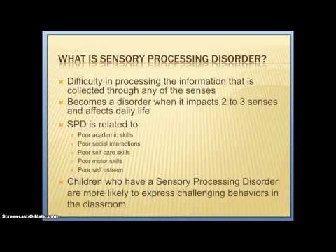 Sensory Processing Disorder PowerPoint - EC 270 ZZ