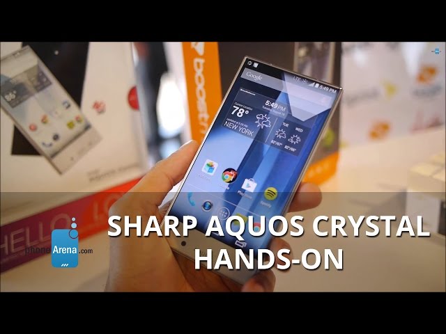 Sharp AQUOS Crystal hands-on - PhoneArena