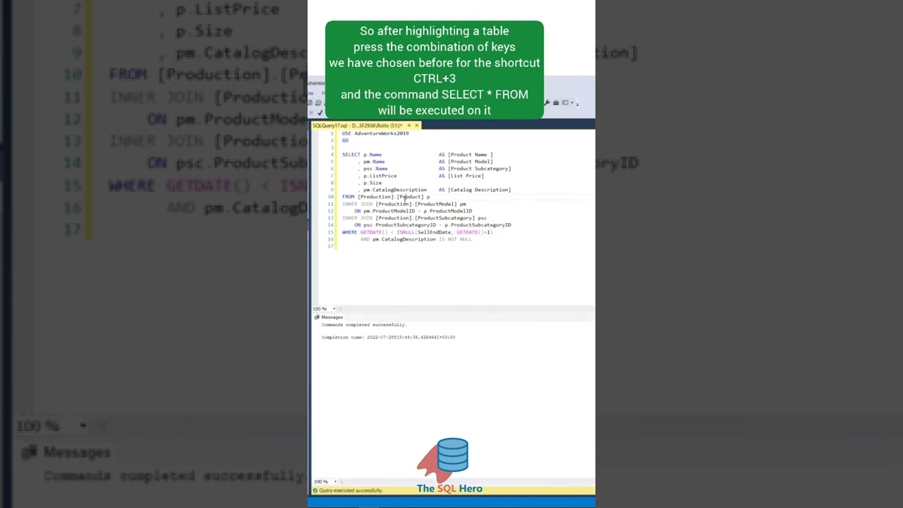 Not many know about this #SQL #sqlserver #database #dba #dataengineering #dataanalytics #datascience