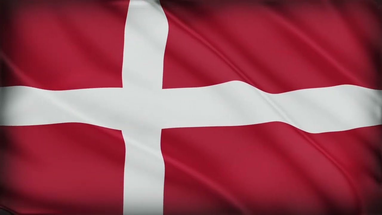 Denmark Flag Waving | Denmark Flag Background Video
