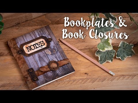 How to Create Bookplates & Book Closures Notebook - Sizzix Lifestyle