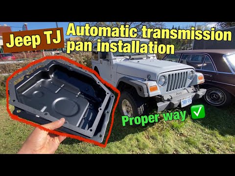 Jeep TJ automatic transmission oil pan installation. (Jeep TJ auto trans oil pan torque specs)