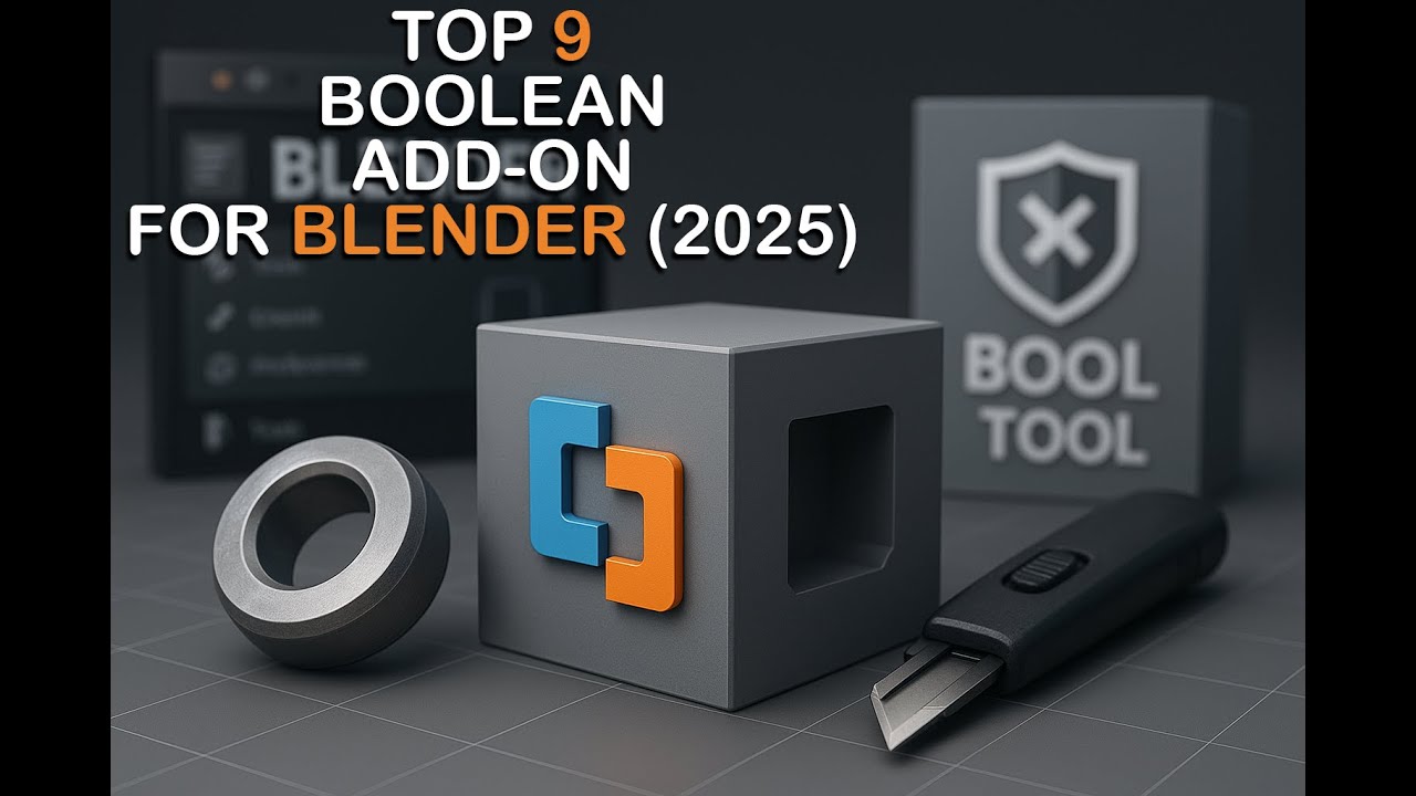 These 9 Blender Add-ons Make Boolean Modeling So Much Faster #blender3d #addon #boolean