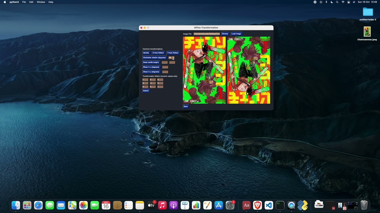 Affine Transformations in Python