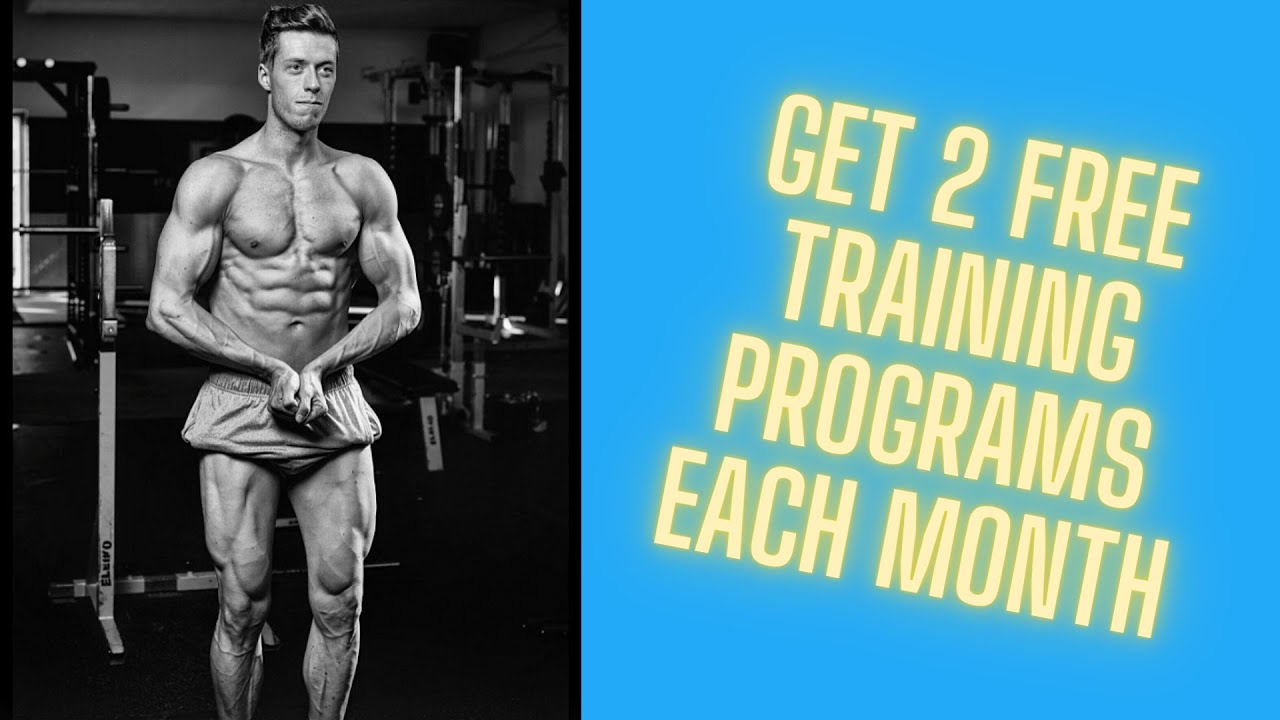 2 free training programs & workout plans and 2 new every month for free