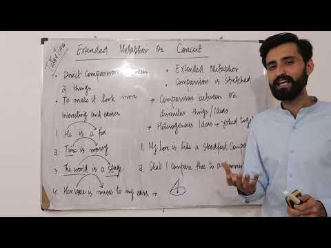 Lec# 37 | Conceit / Extended Metaphor | Figures of Speech | Tutor Time