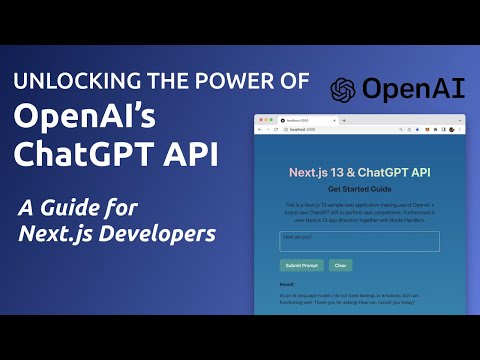 Unlocking the Power of OpenAI's ChatGPT API: A Guide for Next.js Developers