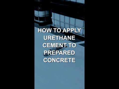 How To Apply Urethane Cement To Prepared Concrete