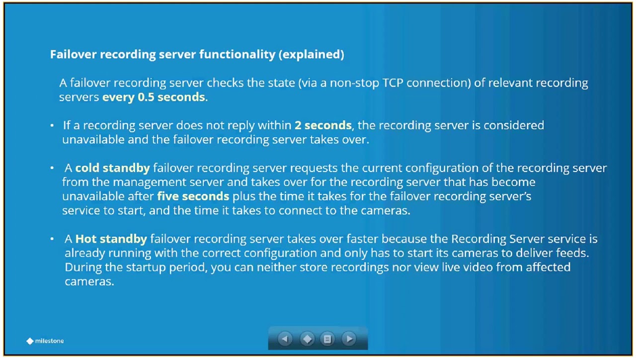 Recording Server Failover