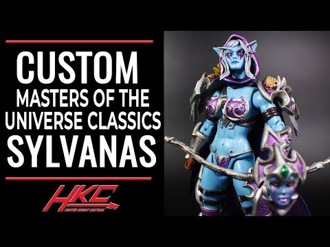 Custom MOTUC style SYLVANAS WINDRUNNER (World Of Worldcraft) action figure by HKC