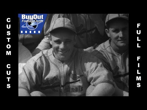 Pro Baseball St. Louis Cardinals In Spring Training 1940 Archival Stock Footage