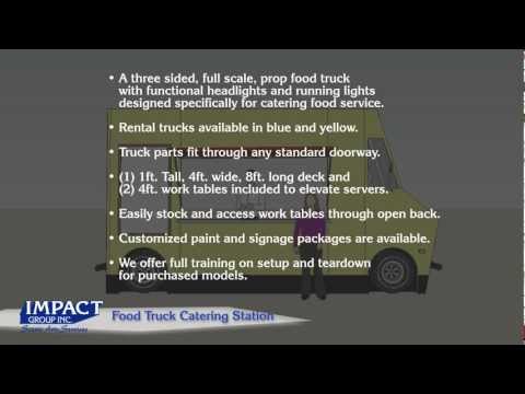 Full Scale Prop Food Truck - Catering Station