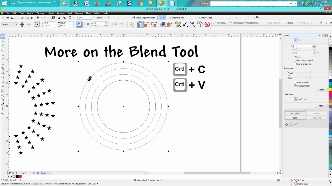 Corel Draw Tips & Tricks Blend Tool more info