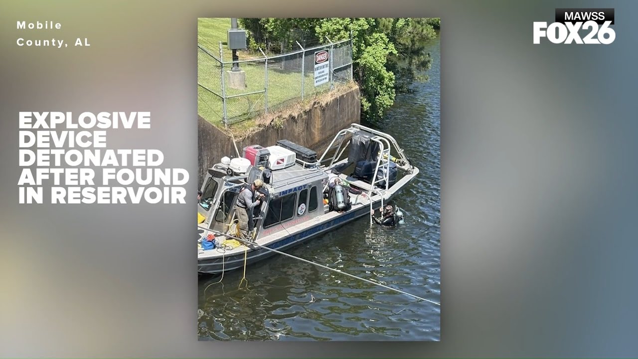 Divers find explosive during reservoir maintenance in Alabama