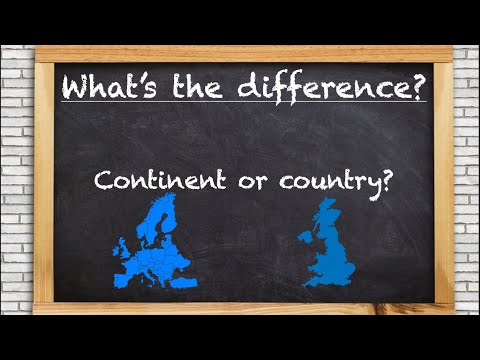 What’s the difference - continent or country. Powered by @GeographyHawks