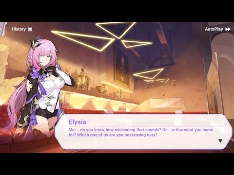 Elysia's Interaction With Mei In Japanese About Raven In Elysian Realm In Honkai Impact 3rd V5.6