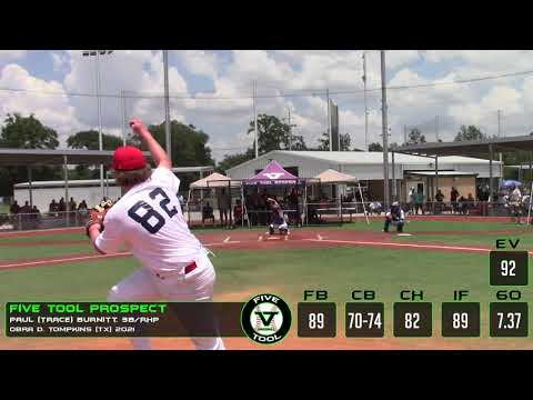Paul (Trace) Burnitt, Obra D. Tompkins (TX) 2021, 3B/RHP
