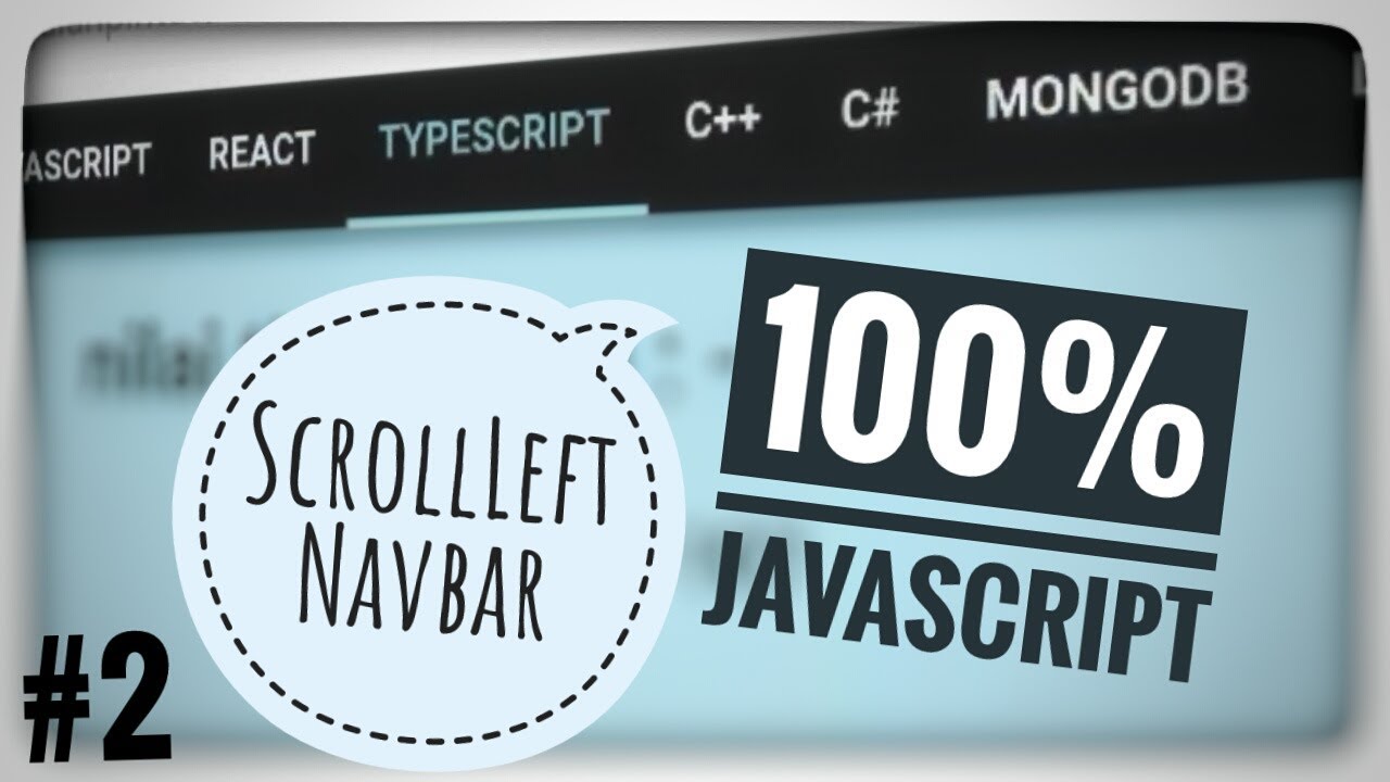 ScrollLeft Navigation HTML+CSS3 (100% Javascript)  Part 2