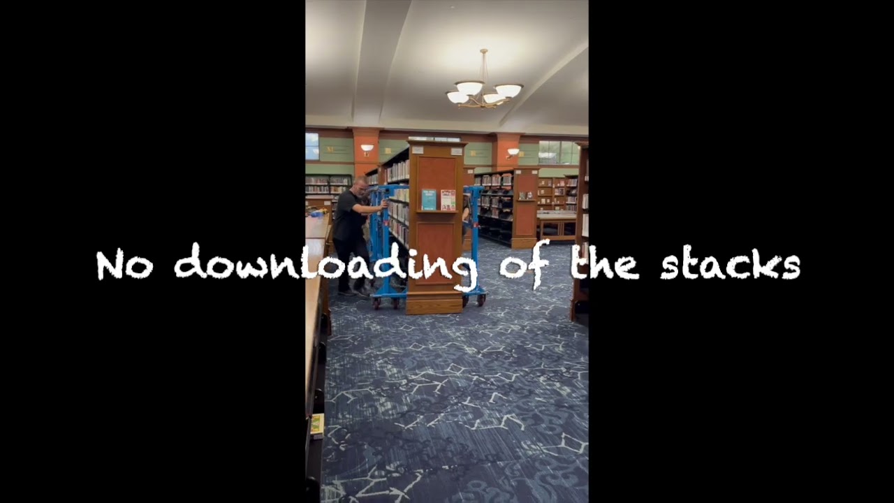Move fully loaded library shelving to install new carpet—without removing a single book.