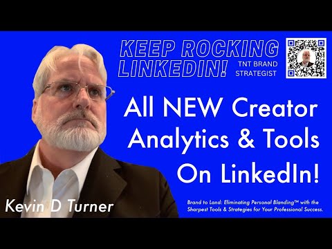 LinkedIn's Free Creator Analytics & Tools: Top Posts, Metrics, Demographics, Data w/ Kevin D Turner