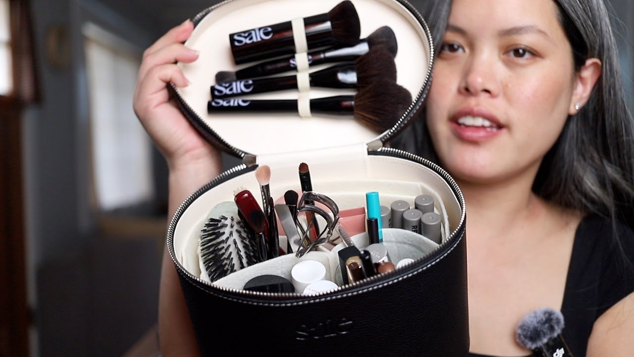 my new SAIE VANITY CASE makeup bag!!