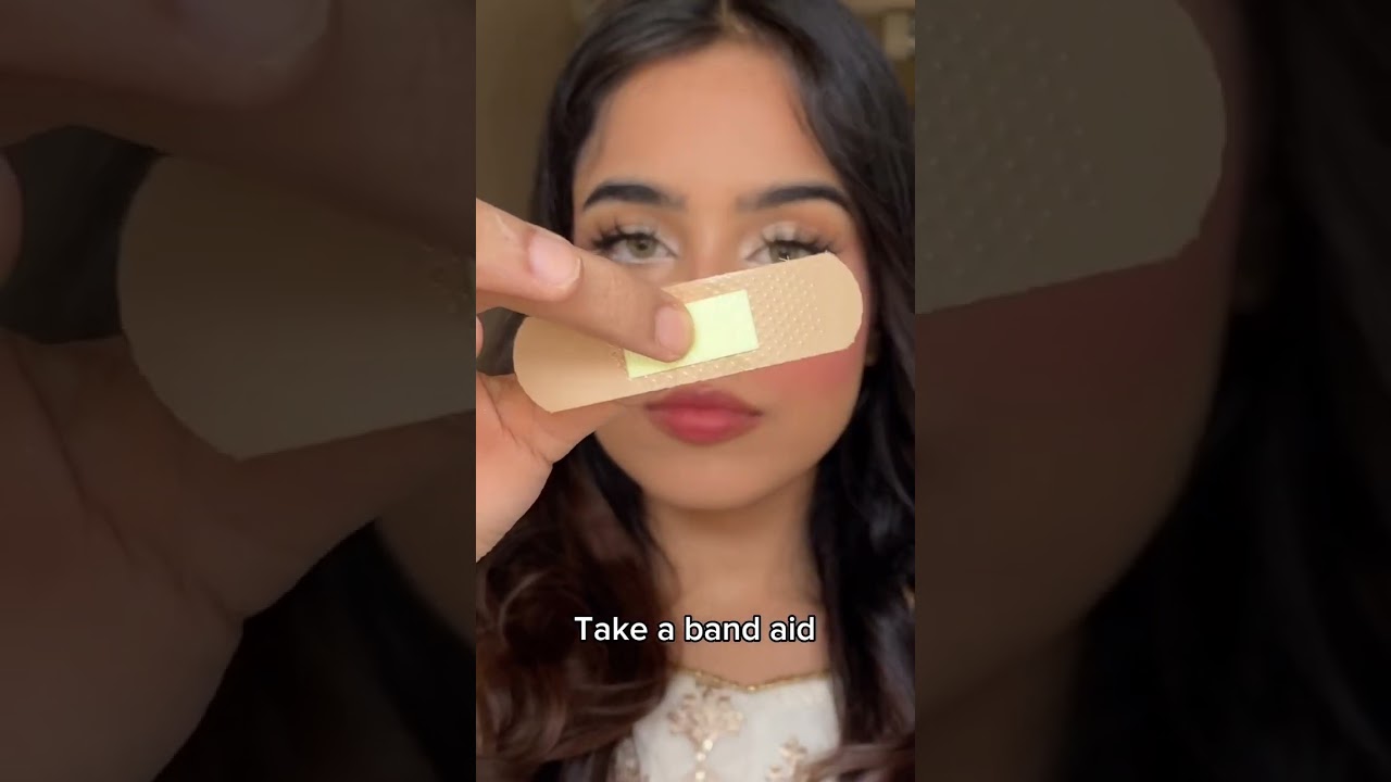 Jewellery hack part-1Use band aid as a support to wear heavy earrings for longer hours❤️ earrings 🥰