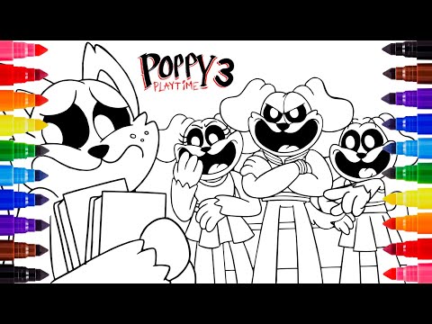 Coloring CATNAP: THE EARLY YEARS... Poppy Playtime Chapter 3 Coloring Pages