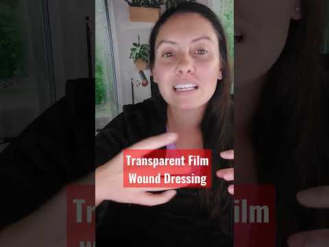 Transparent film wound dressings are great for low exudateing wounds #shorts #shortvideo #wound