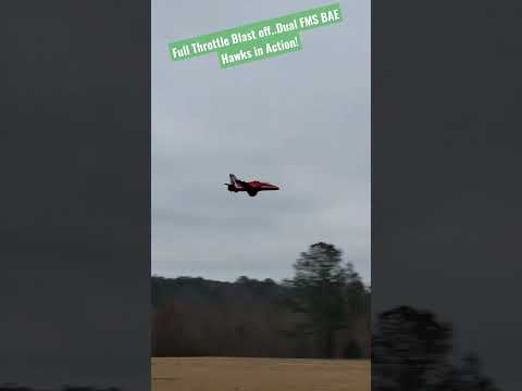 😵RC Jet Goes From 0 to 100mph in Seconds! The Infamous FMS BAE Hawk #rc #plane #aeroplane #shorts