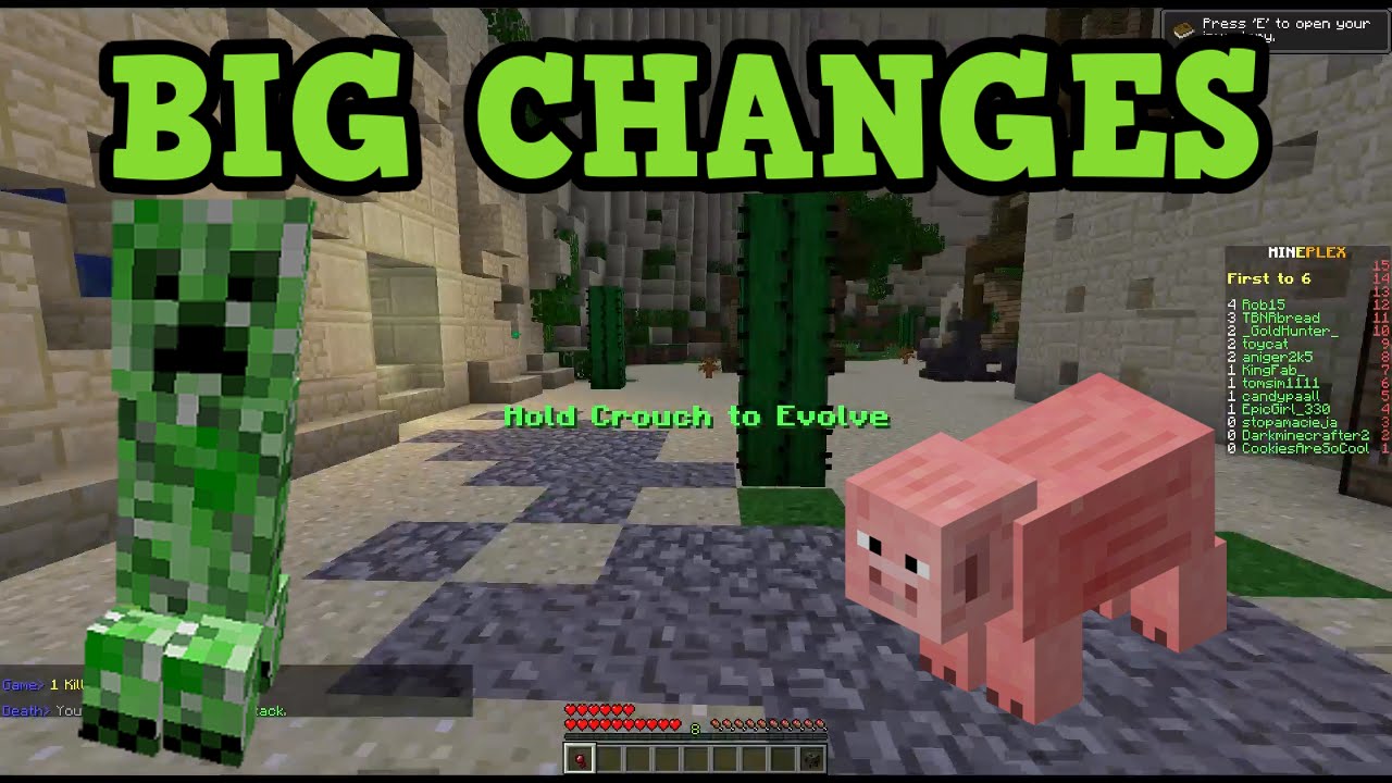 Most Changed Minecraft Features
