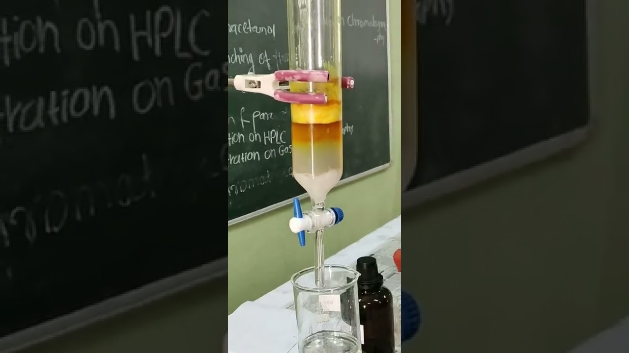 Column Chromatography Colour Separations | Column Chromatography Experiment | Pharmacy Practicle