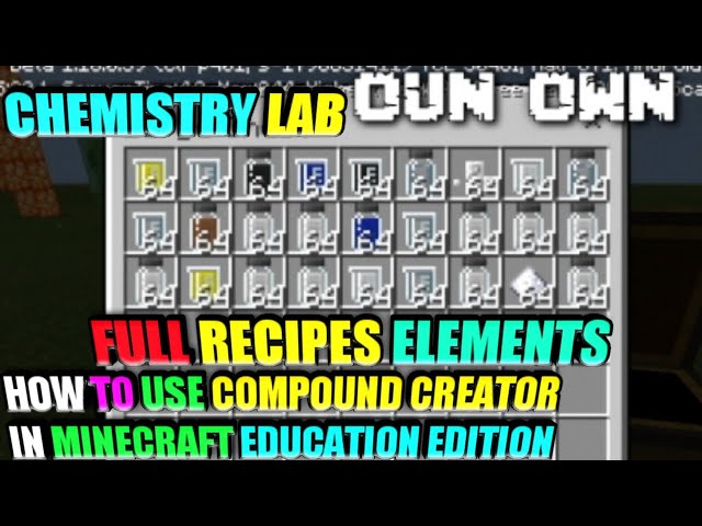 How to make compounds in Minecraft: Education Edition