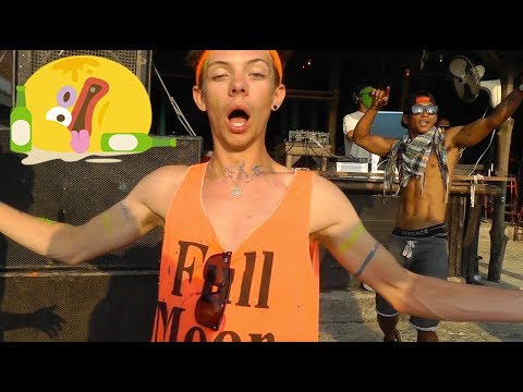 Most wasted Drunk Olympiad - Full Moon Party in Koh phangan Part 5/8