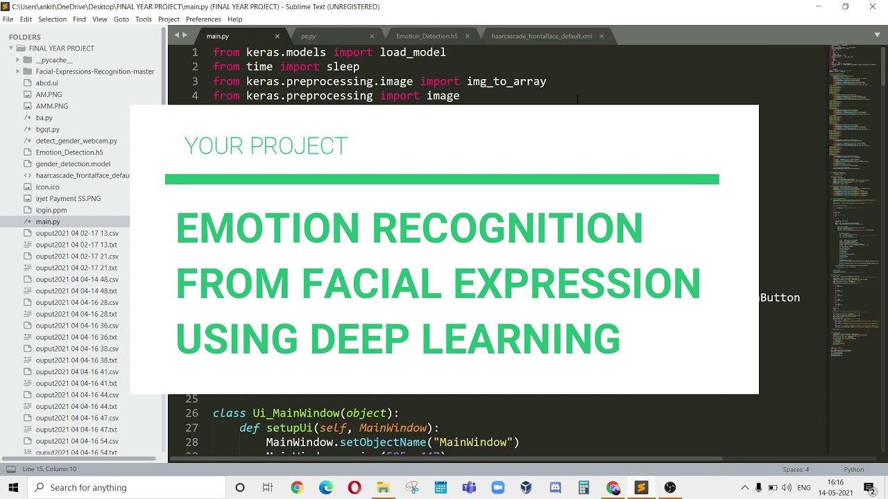 Emotion Recognition from Facial Expression using Deep Learning